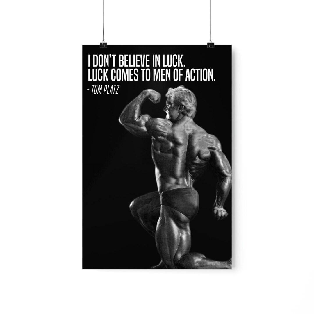 Tom Platz Motivation Poster Bodybuilder Poster Premium - Etsy Australia