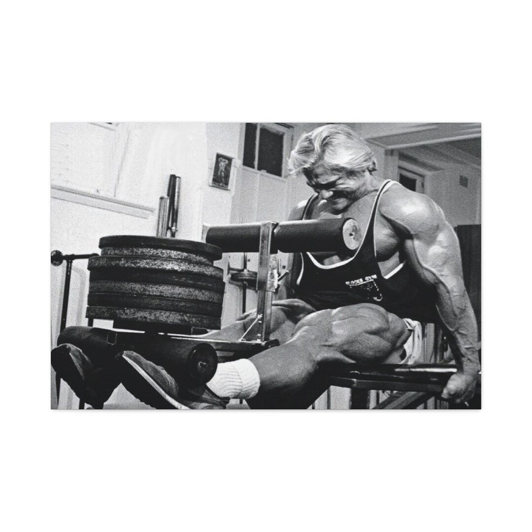 Tom Platz, the Golden Eagle, Black and White Canvas Poster | Premium ...