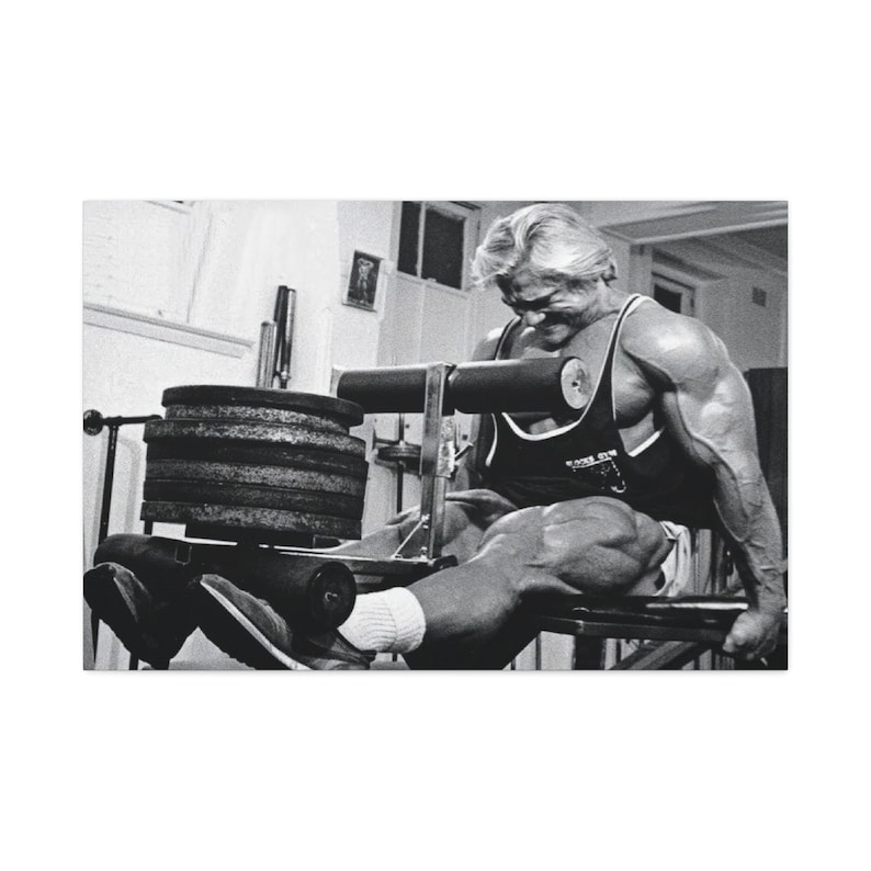 Tom Platz, the Golden Eagle, Black and White Canvas Poster | Premium ...