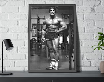 Mike Mentzer Black and White Bodybuilding Poster the Golden - Etsy