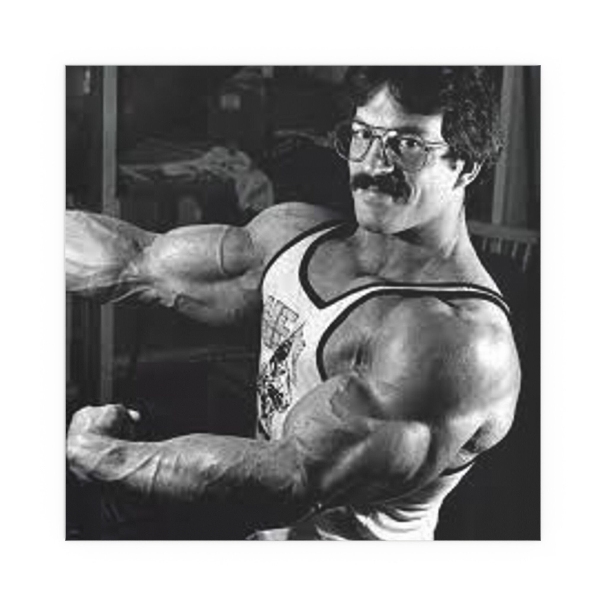 Mike Mentzer Black and White Bodybuilding Poster | the Golden Era ...