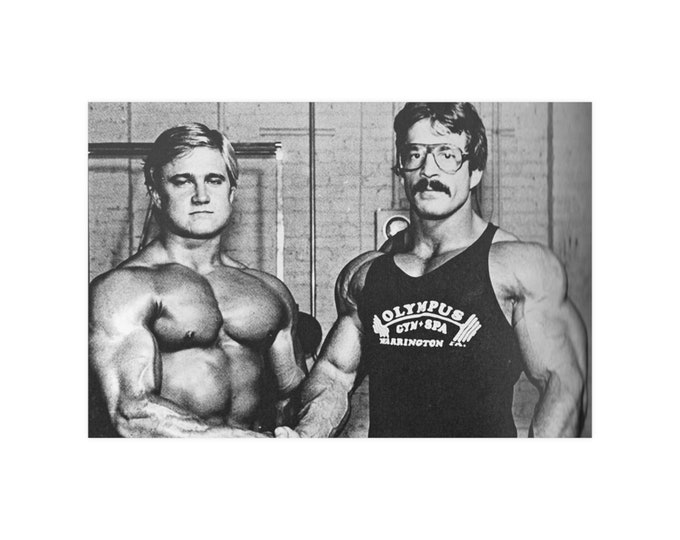 Tom Platz, the Golden Eagle, Black and White Canvas Poster | Premium ...