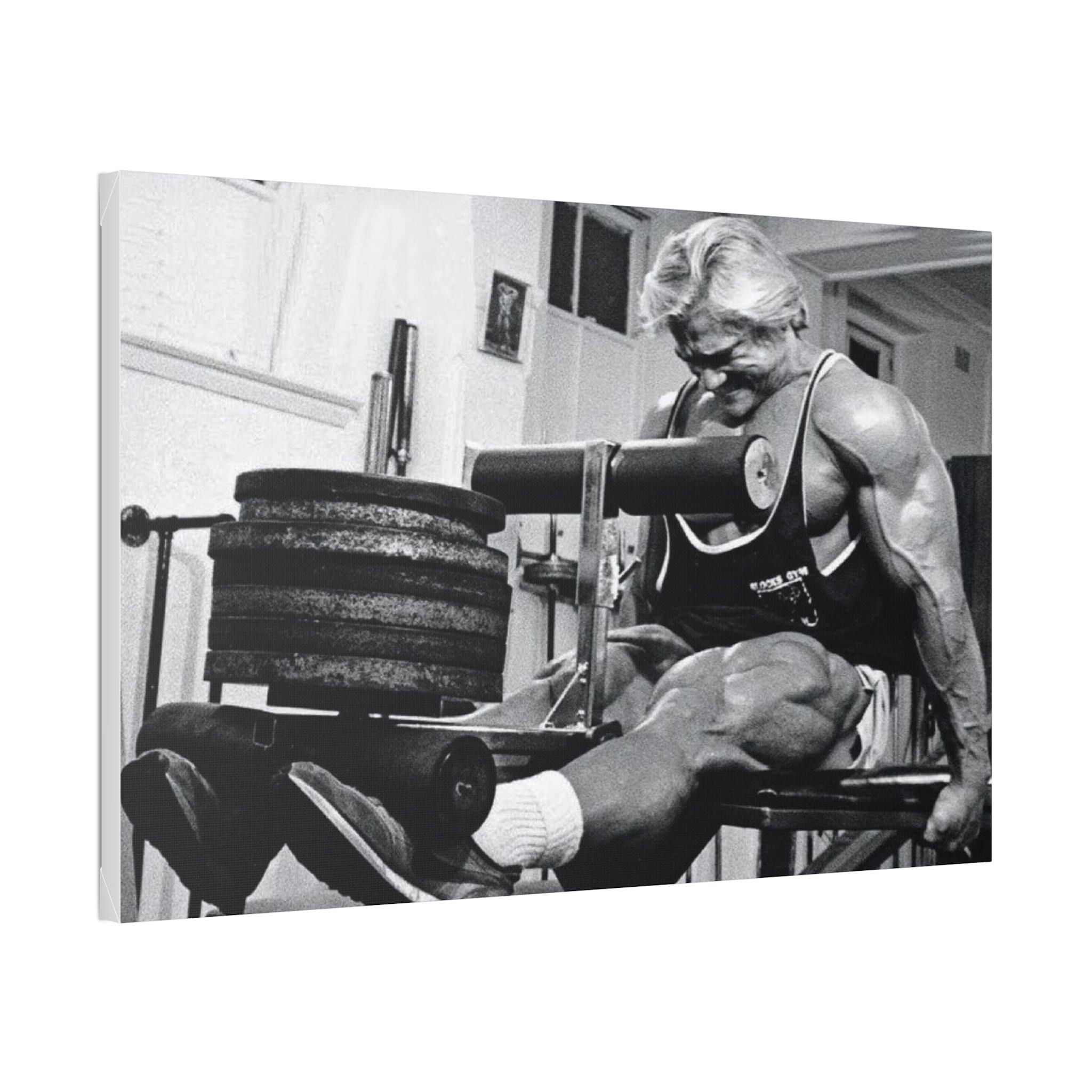 Tom Platz, the Golden Eagle, Black and White Canvas Poster | Premium ...