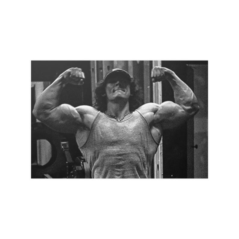 Satin Poster, Sam Sulek Black and White Bodybuilding Print, Gym Wall ...