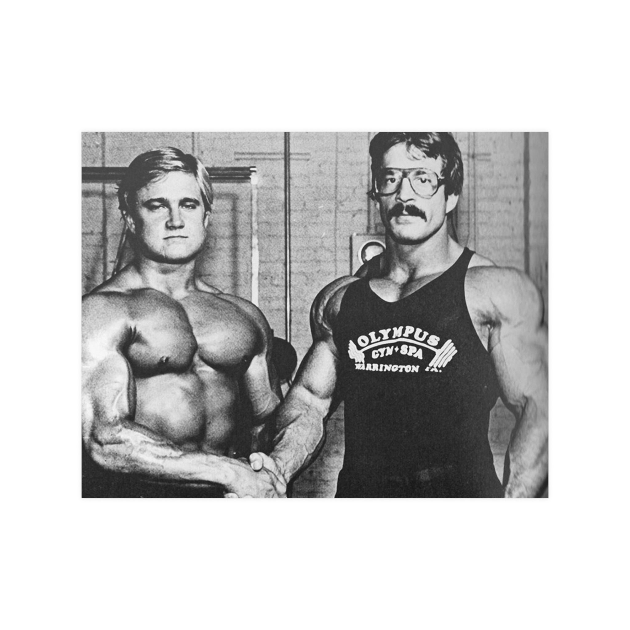 Mike Mentzer and Tom Platz Premium Black and White Poster | the Golden ...
