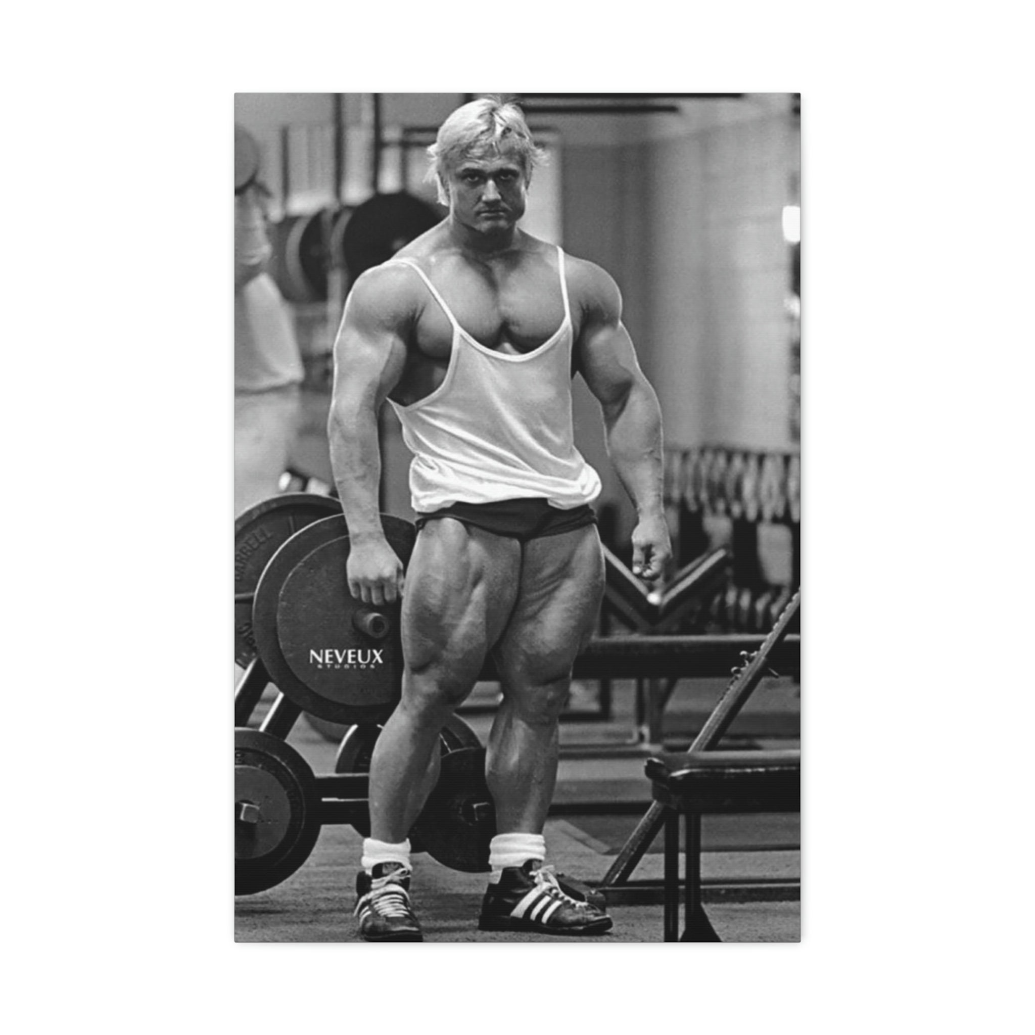 Tom Platz, the Golden Eagle, Black and White Canvas Poster | Premium ...