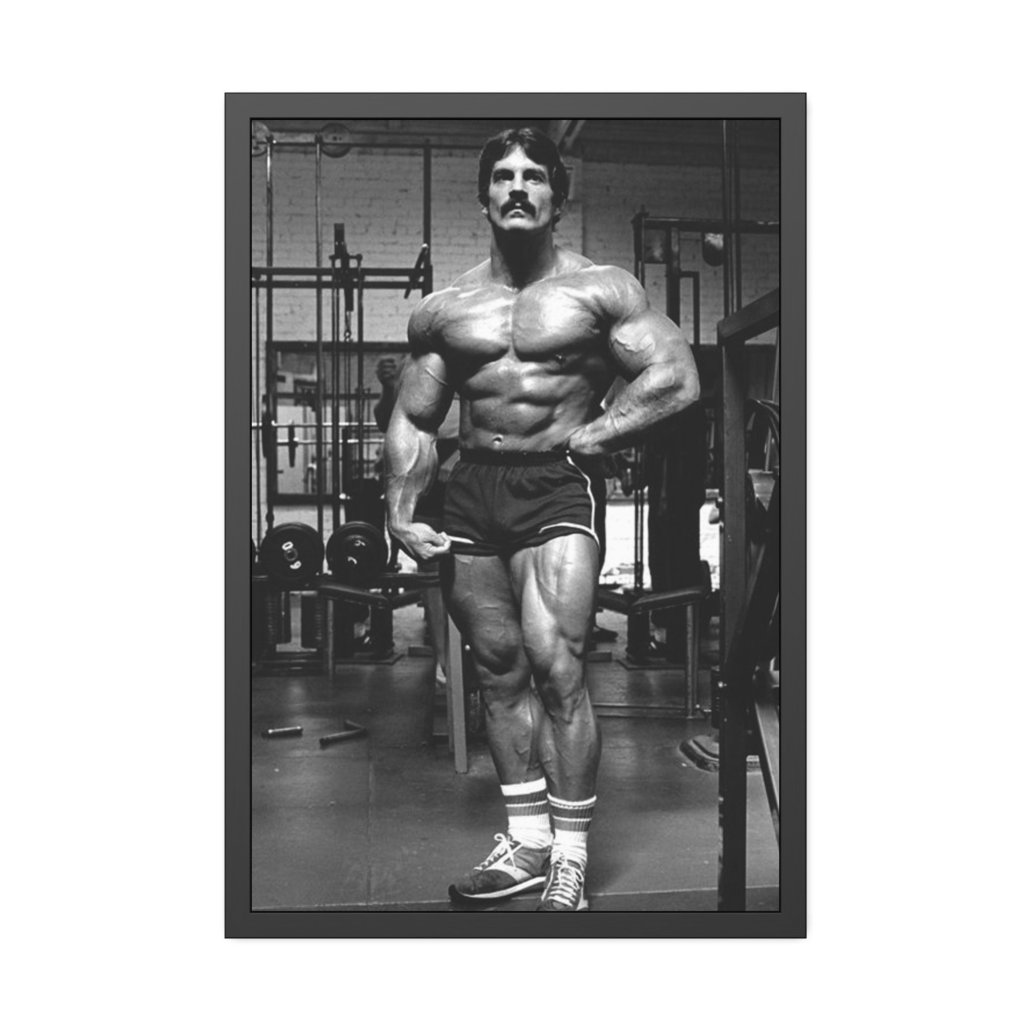 Framed Mike Mentzer Black and White Bodybuilding Poster | the Golden ...