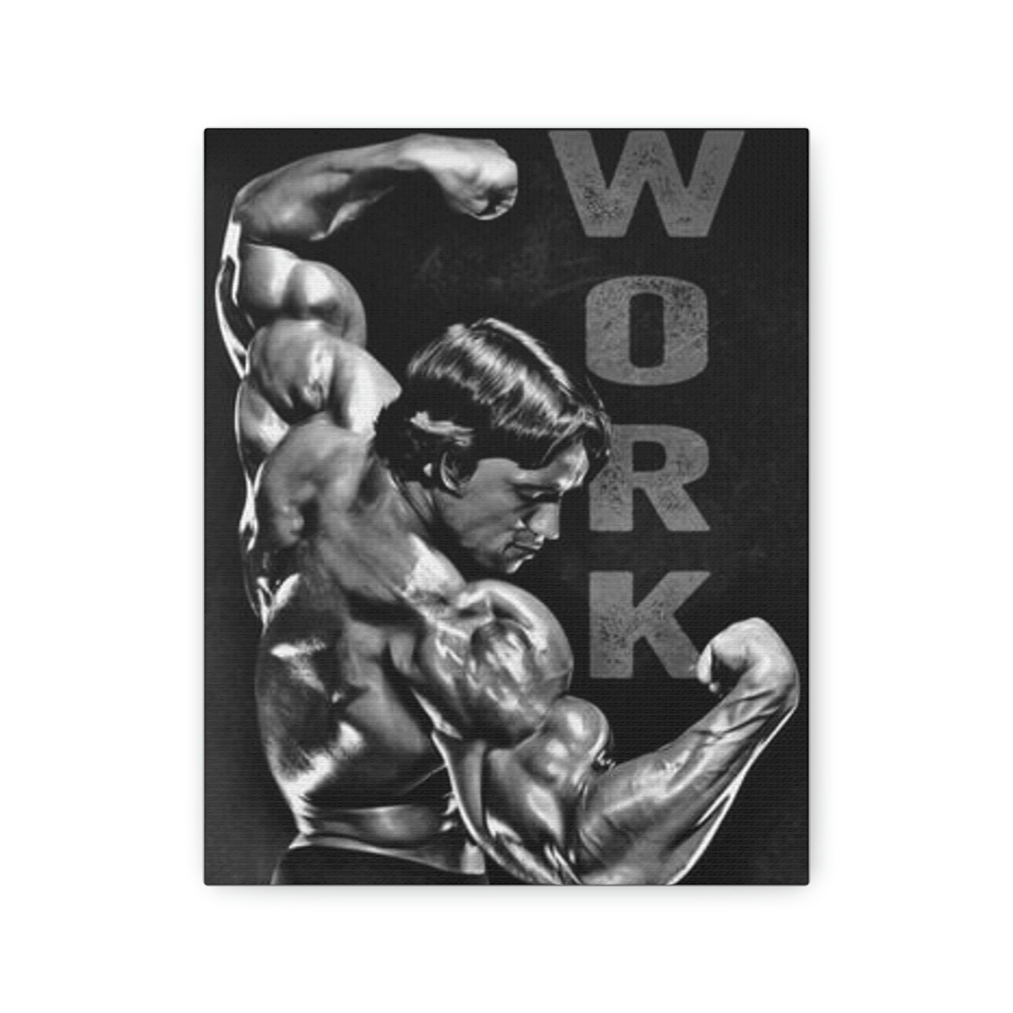 Arnold Schwarzenegger Work Canvas, Motivational Canvas Poster, Many ...