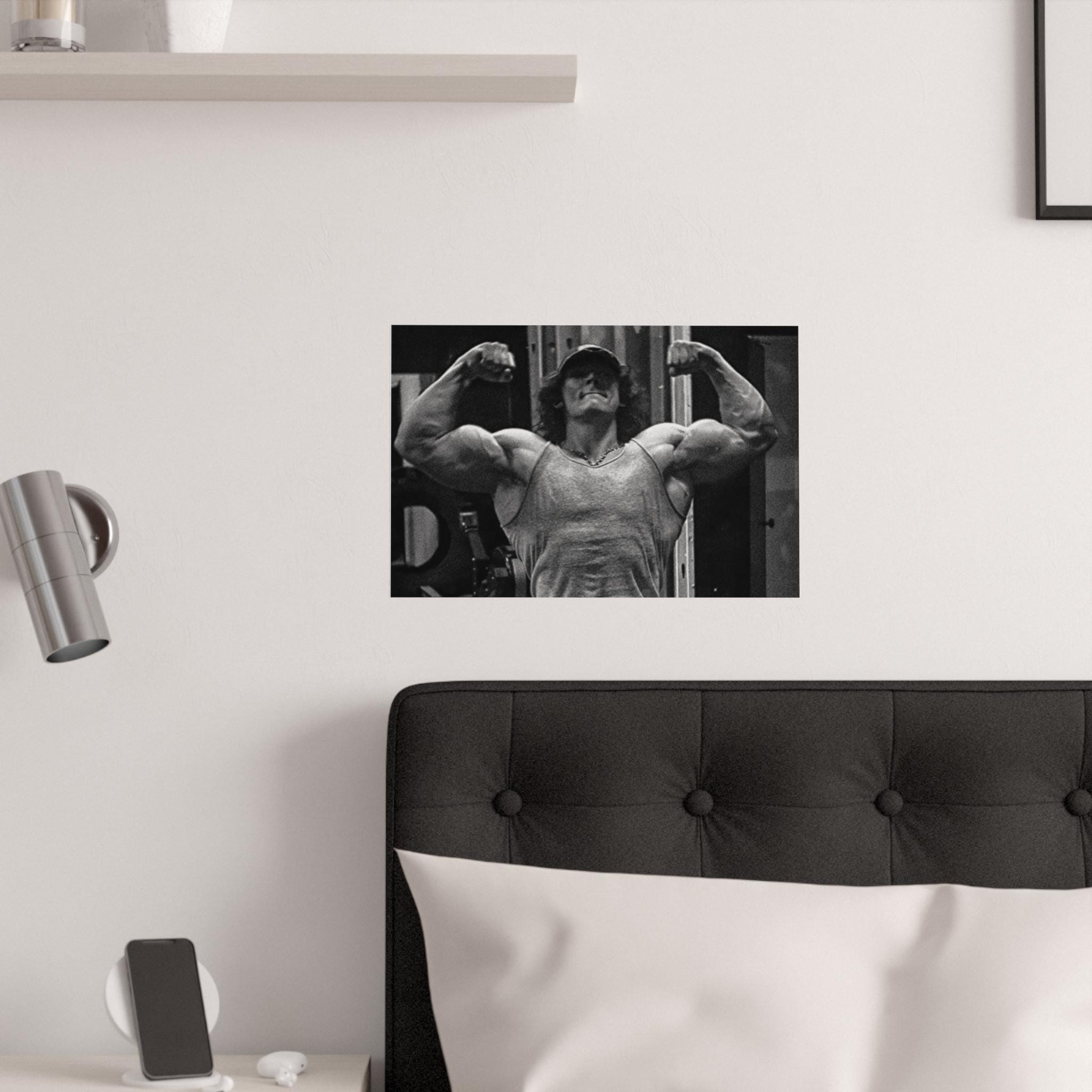 Satin Poster, Sam Sulek Black and White Bodybuilding Print, Gym Wall ...