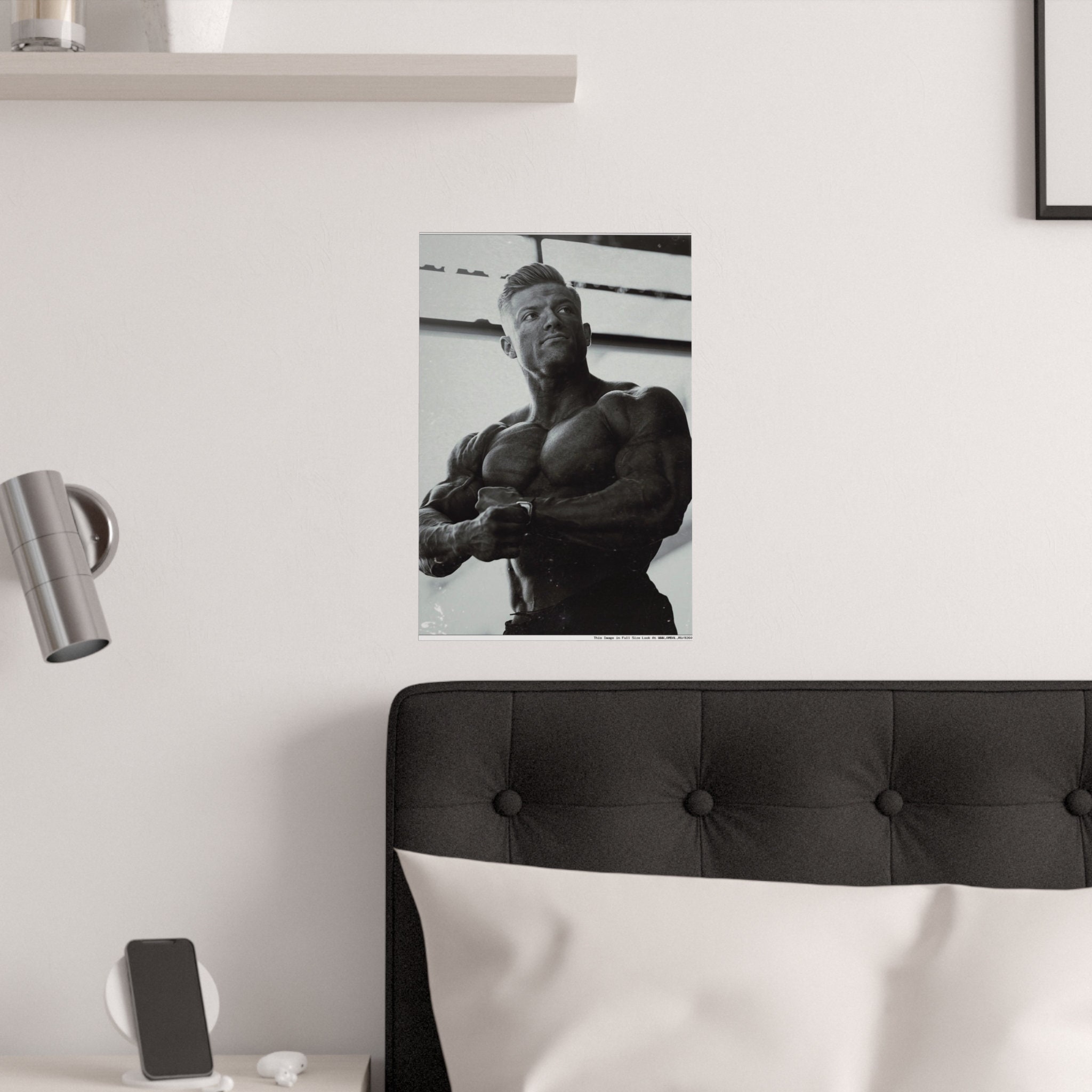 Urs Kalecinski Black and White Bodybuilding Poster Modern Bodybuilding ...