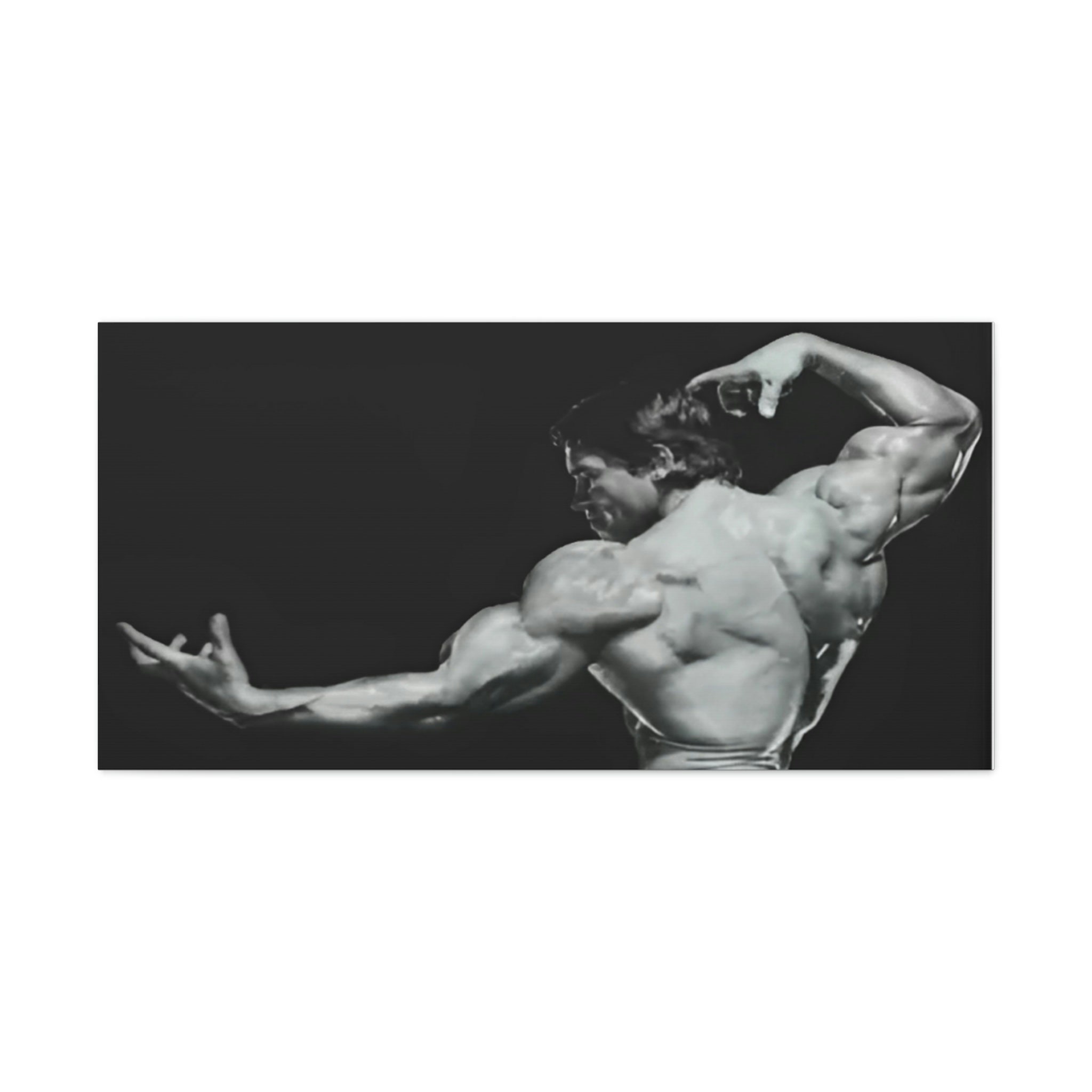 Arnold Schwarzenegger Posing Canvas Poster, the Famous Arnold Pose ...
