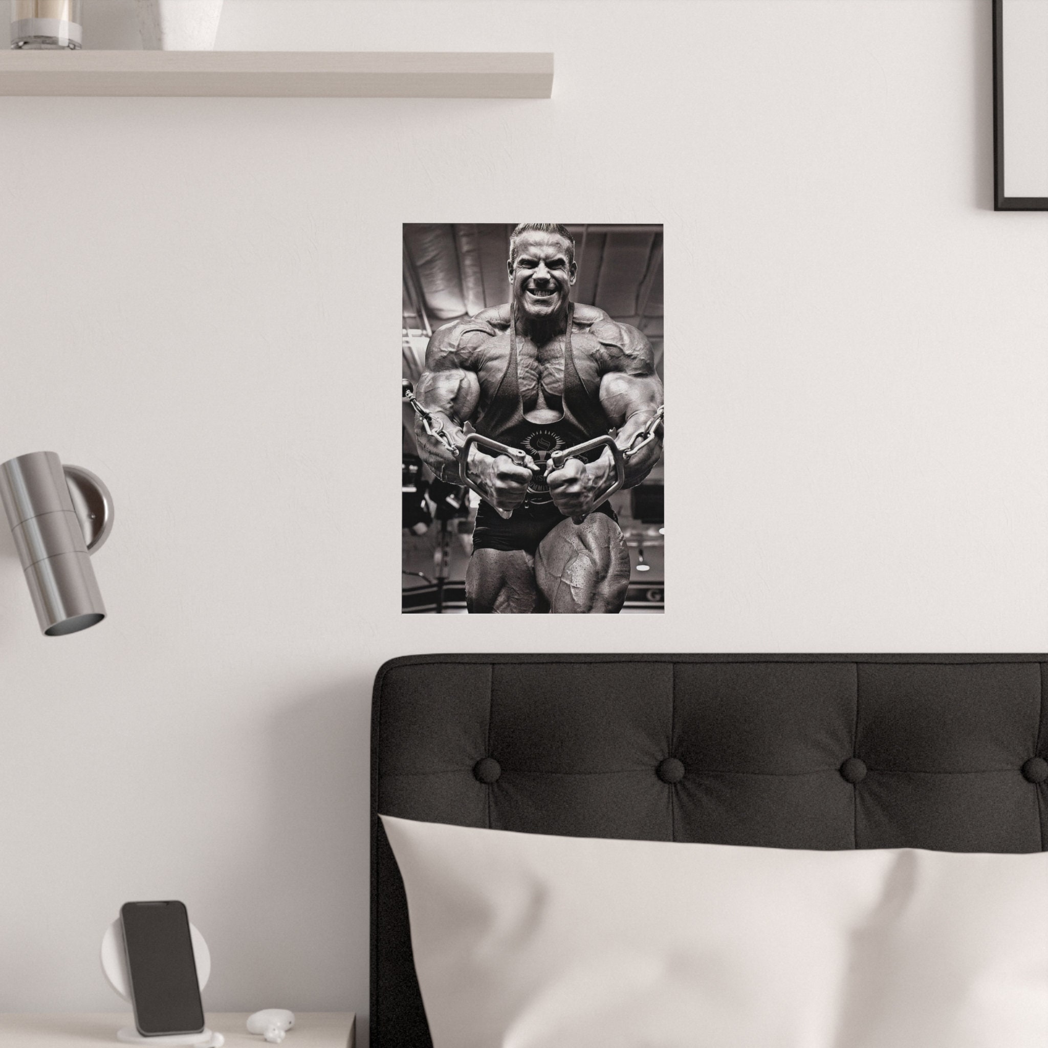 Jay Cutler Black and White Bodybuilding Poster | 2000s Bodybuilding ...