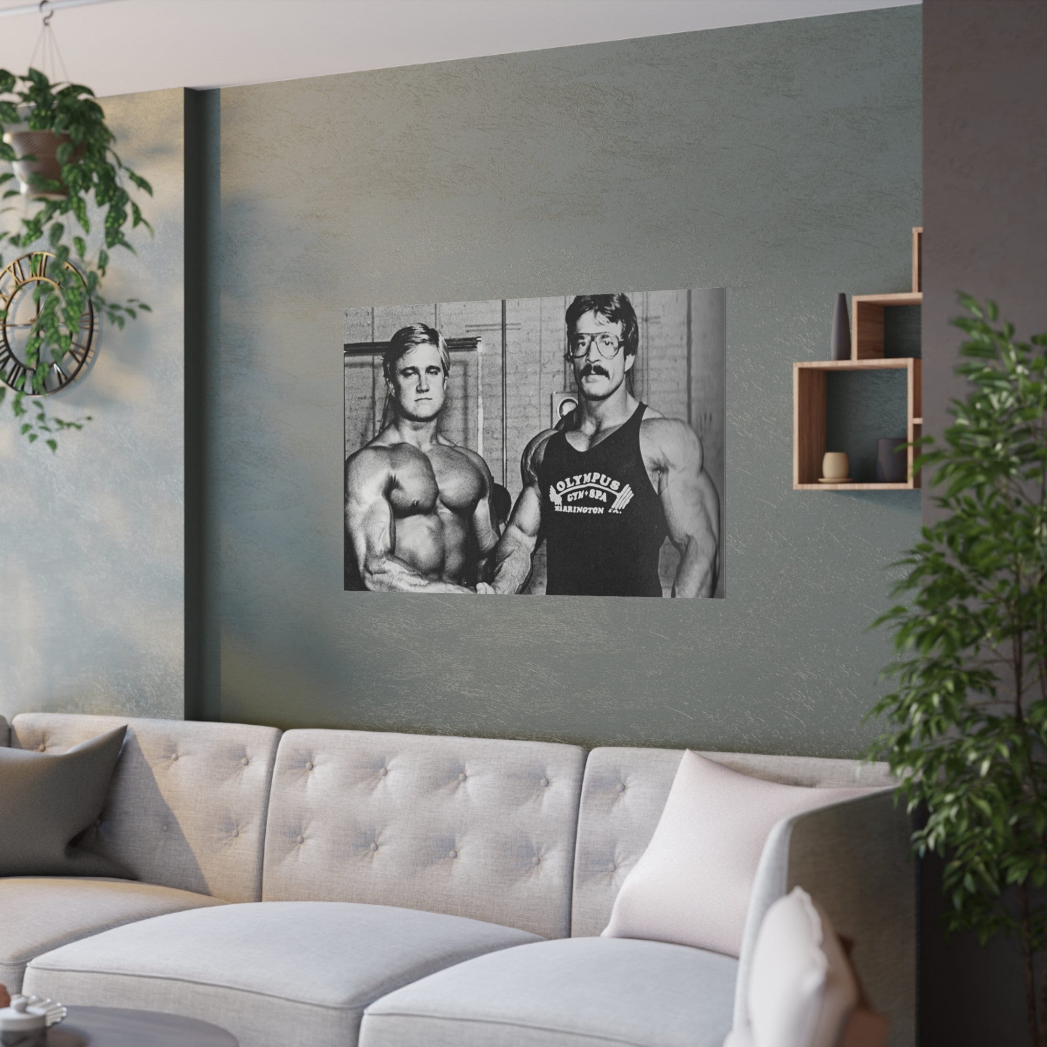 Mike Mentzer and Tom Platz Premium Black and White Poster | the Golden ...
