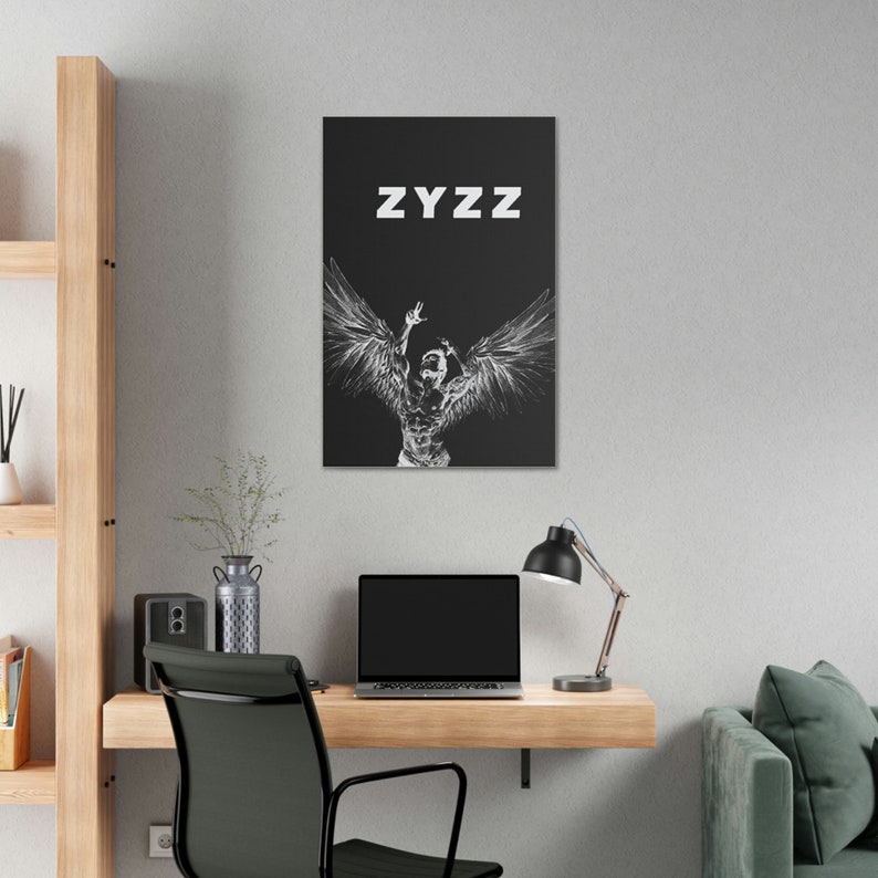 Zyzz Black and White Canvas Poster | Premium Quality Bodybuilding ...