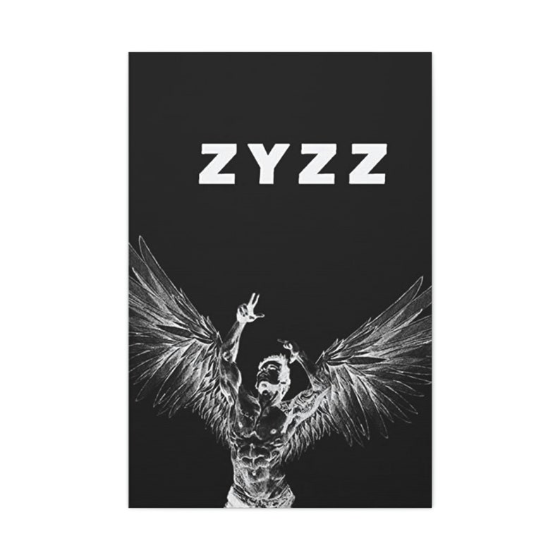 Zyzz Black and White Canvas Poster | Premium Quality Bodybuilding ...