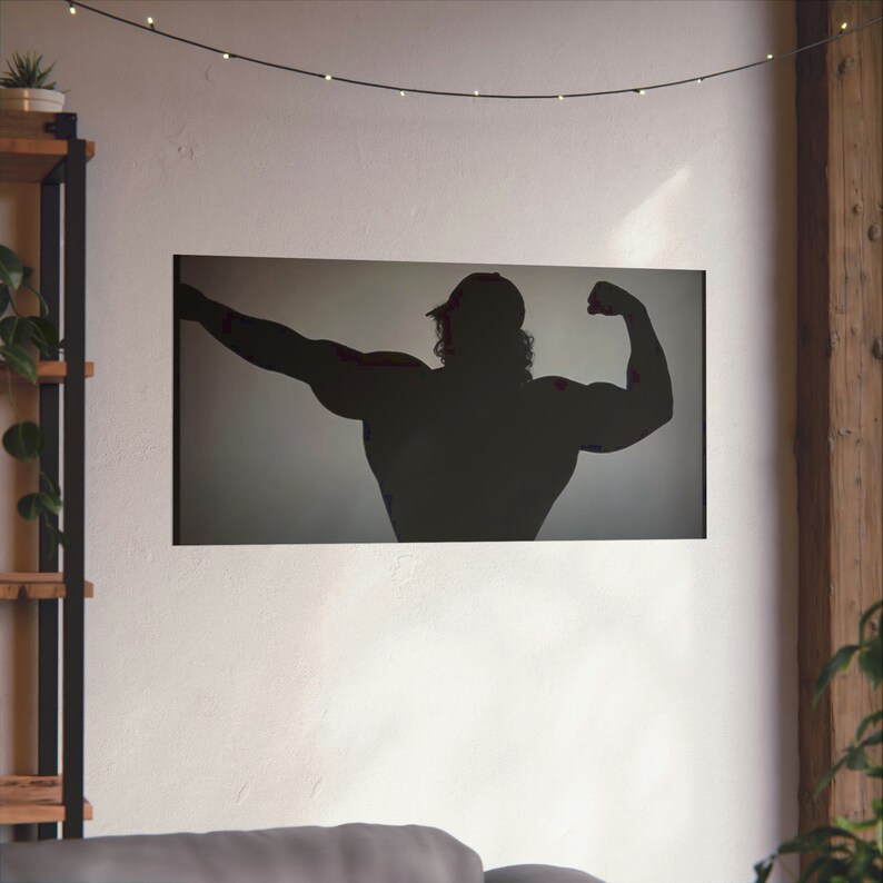 Sam Sulek Black and White Poster Modern Bodybuilding Premium Quality ...