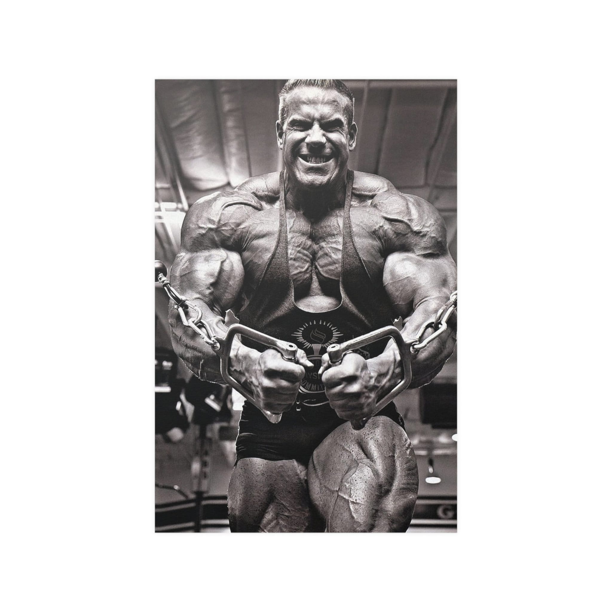 Jay Cutler Black and White Bodybuilding Poster | 2000s Bodybuilding ...
