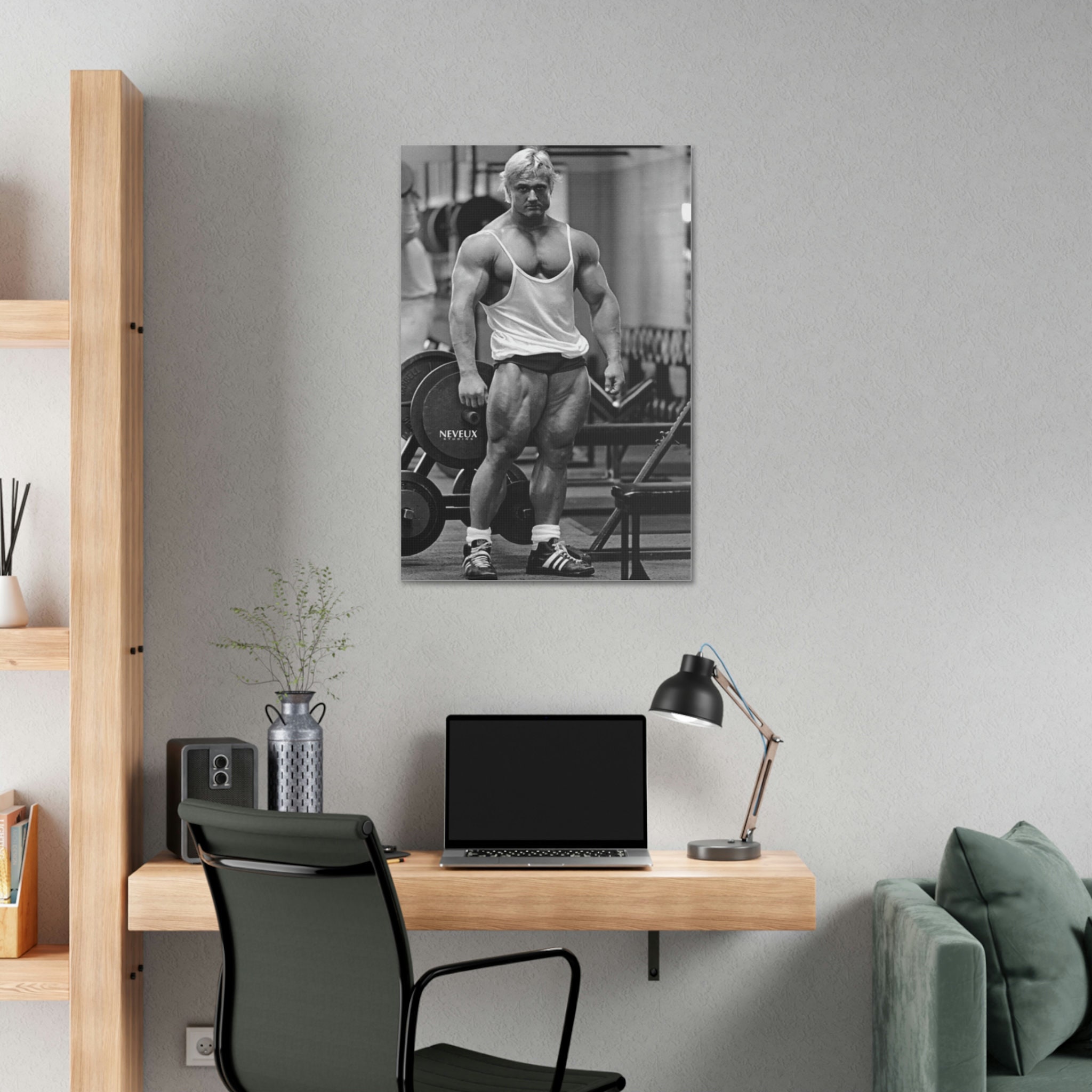 Tom Platz, the Golden Eagle, Black and White Canvas Poster | Premium ...