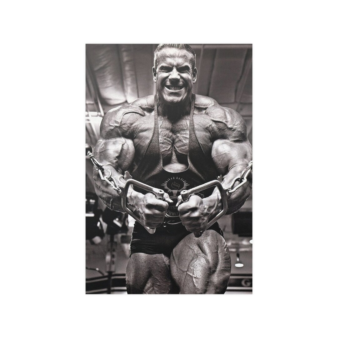 Jay Cutler Black and White Bodybuilding Poster | 2000s Bodybuilding ...