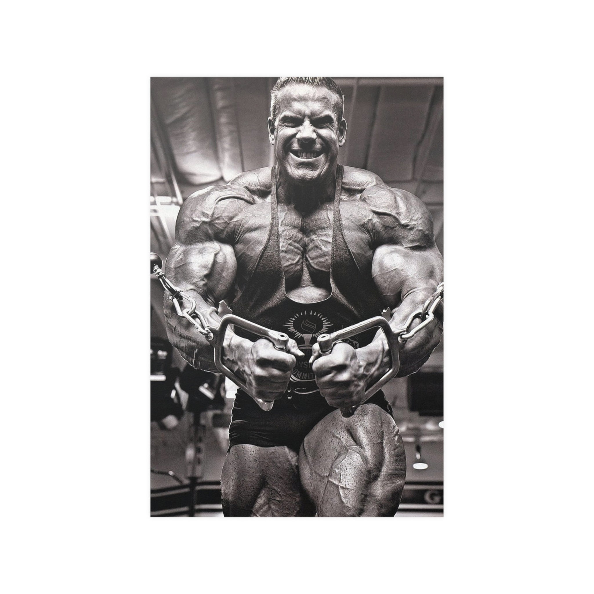 Jay Cutler Black and White Bodybuilding Poster | 2000s Bodybuilding ...