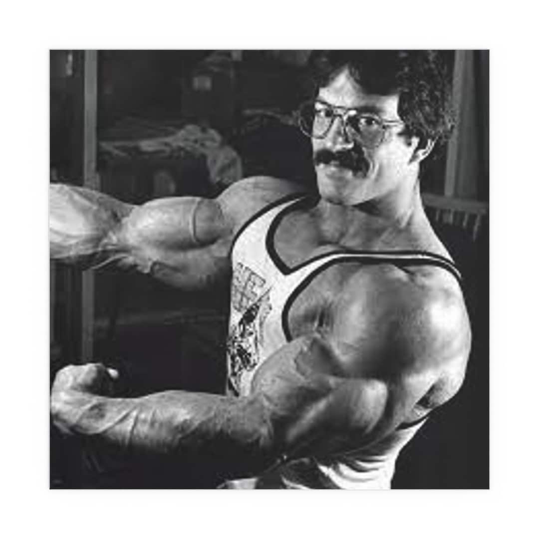 Mike Mentzer Black and White Bodybuilding Poster | the Golden Era ...