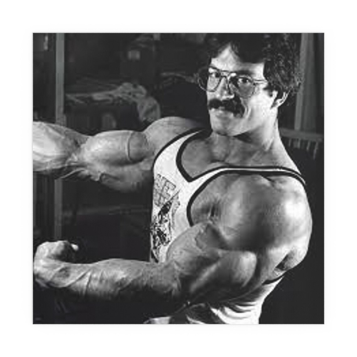 Mike Mentzer Black and White Bodybuilding Poster | the Golden Era ...