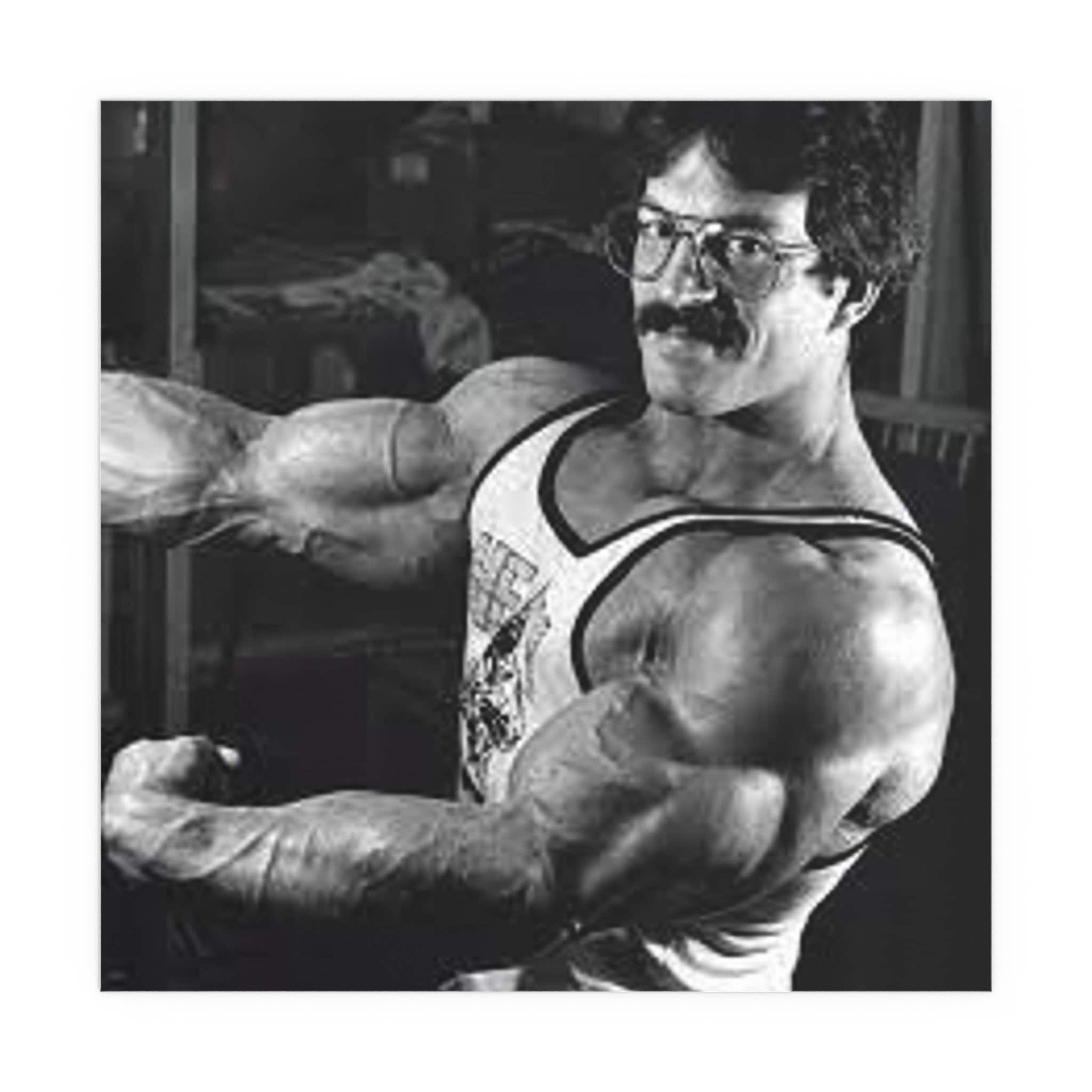 Mike Mentzer Black and White Bodybuilding Poster | the Golden Era ...
