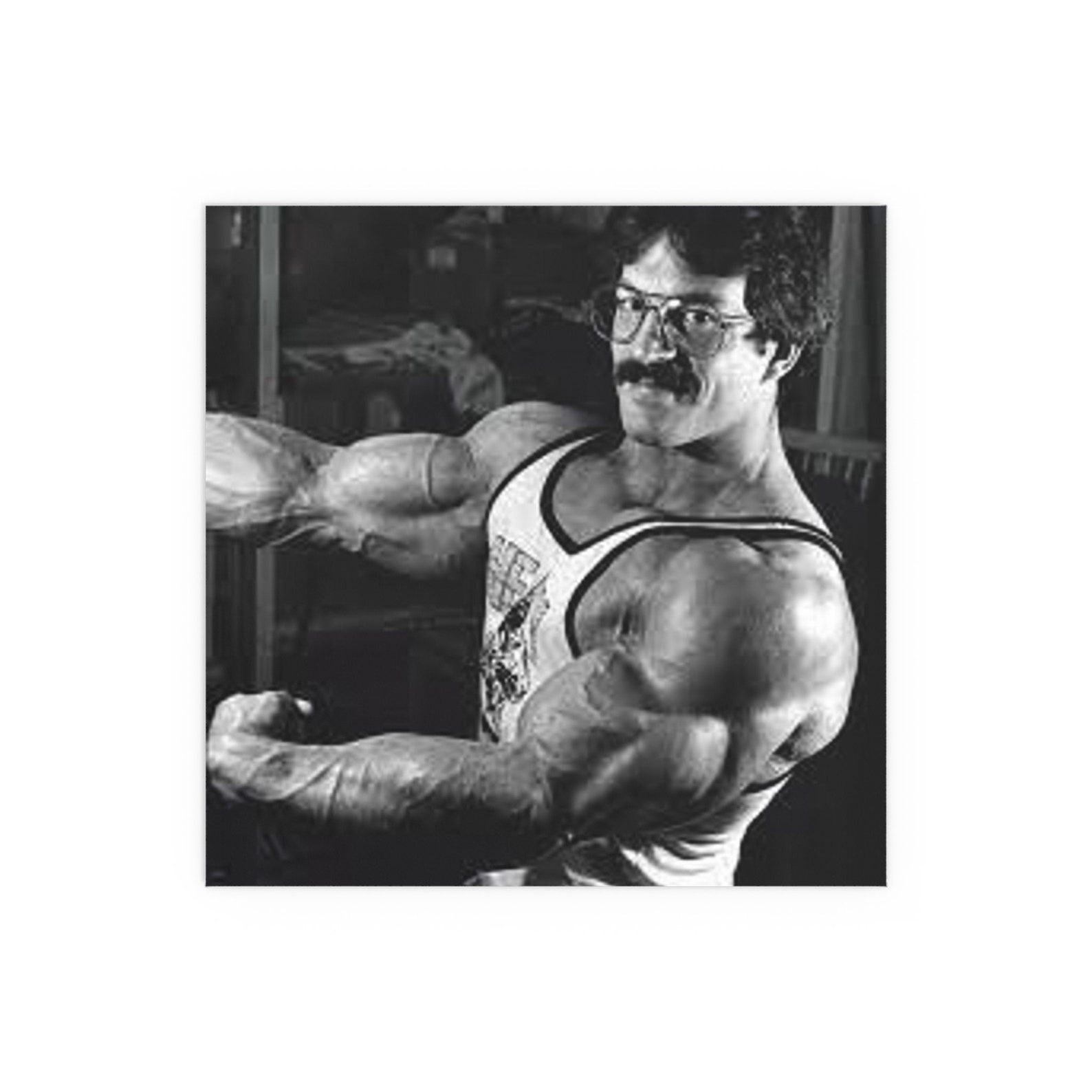 Mike Mentzer Black and White Bodybuilding Poster | the Golden Era ...