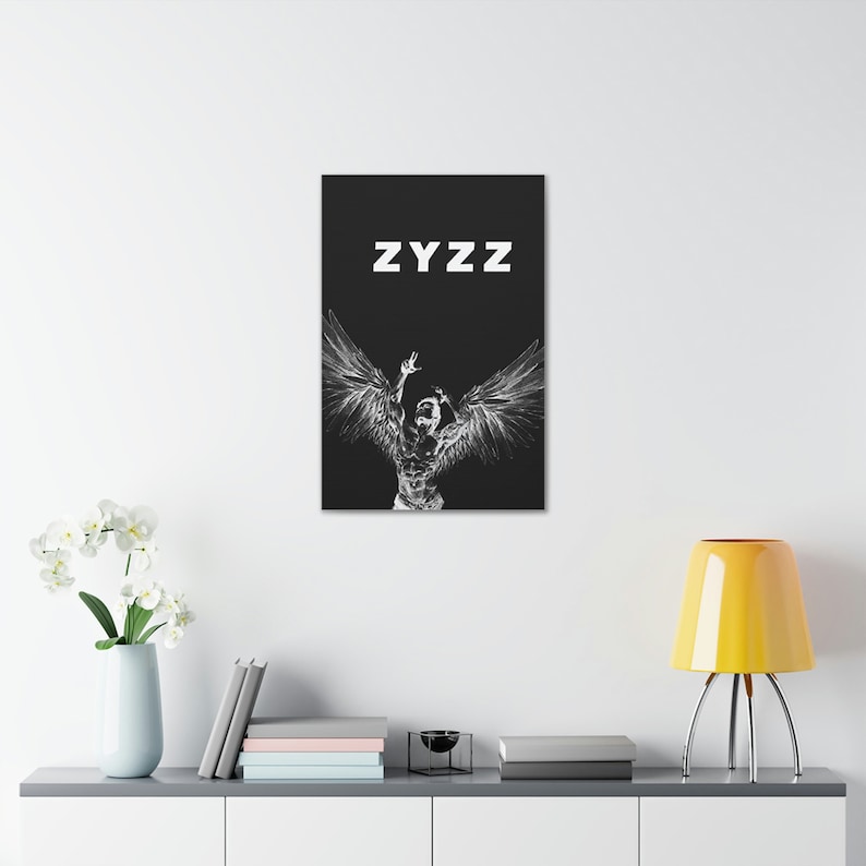 Zyzz Black and White Canvas Poster | Premium Quality Bodybuilding ...