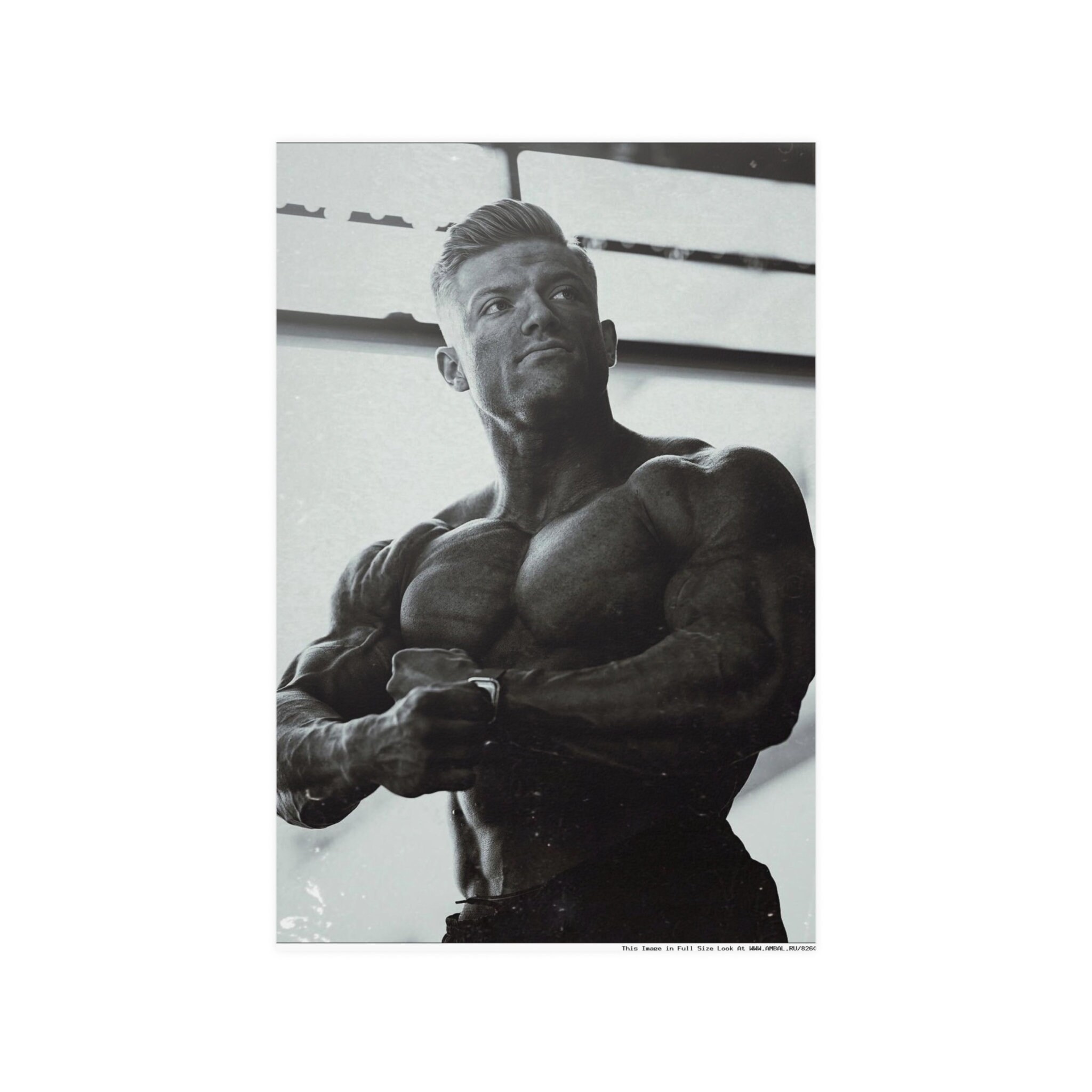 Urs Kalecinski Black and White Bodybuilding Poster Modern Bodybuilding ...