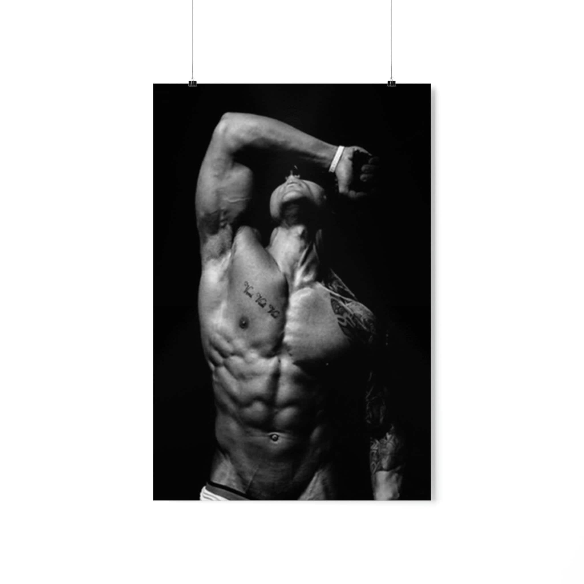 Zyzz Black and White Poster Premium Quality Poster Bodybuilder Poster ...