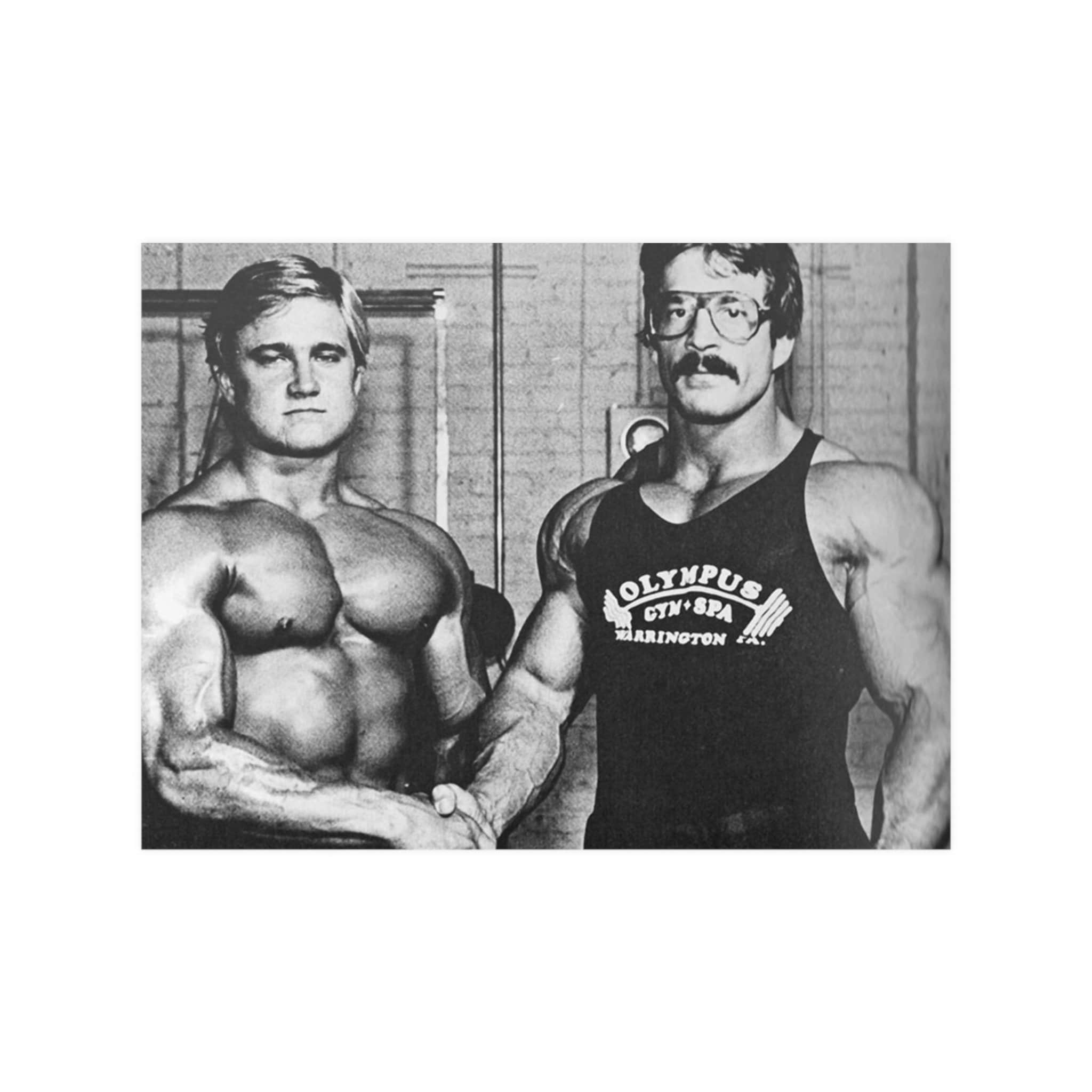 Mike Mentzer and Tom Platz Premium Black and White Poster | the Golden ...