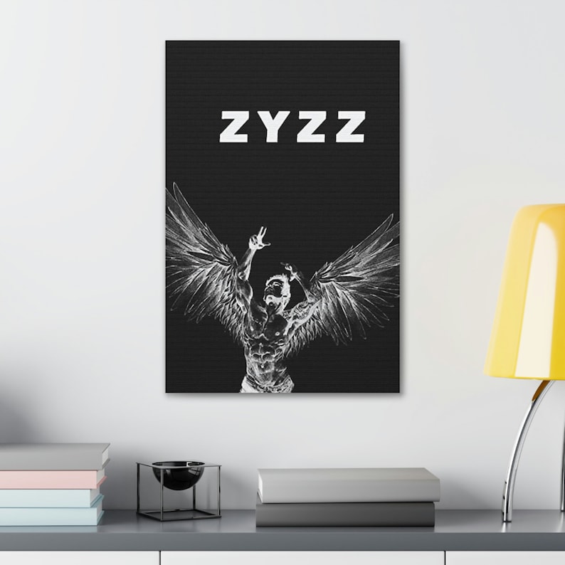 Zyzz Black and White Canvas Poster | Premium Quality Bodybuilding ...
