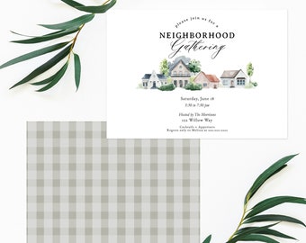 Block Party Neighborhood Gathering Invitation Digital Template Corjl ...