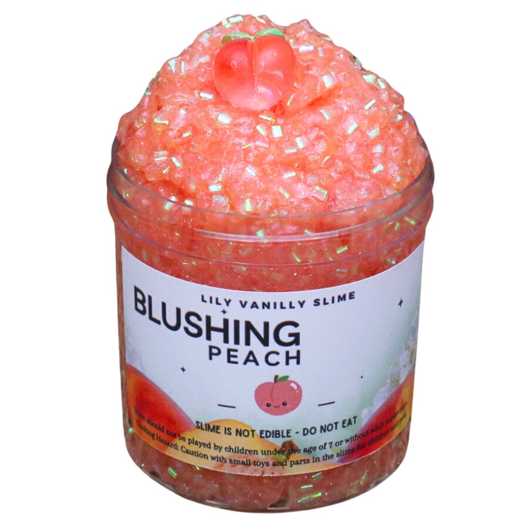 Peach Bingsu Crunchy Slime, Peaches, Slime Gifts, Scented Slime, Slime Shop, Peach Slimes, Lawn ...