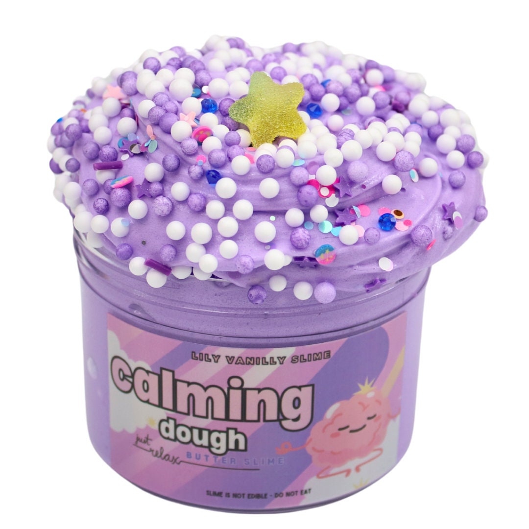 Calming Dough Butter Slime, Lavender Scented, Aromatherapy, Butter ...