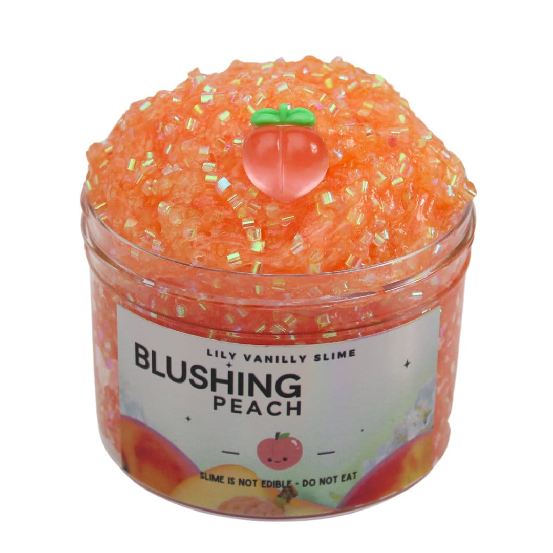 Peach Bingsu Crunchy Slime, Peaches, Slime Gifts, Scented Slime, Slime Shop, Peach Slimes, Lawn ...