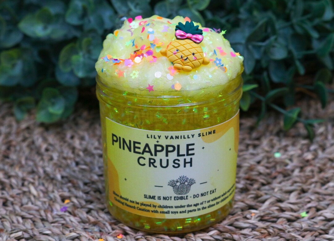 Bingsu Slime, Pineapple, Yellow Slime, Slime Gifts, Scented Slime ...