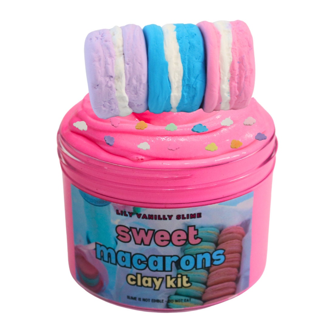 Macarons Slime, Slime Clay Kit, Sweet Macarons, Butter Slime, Glossy Slime, Slime Shop, Lawn ...