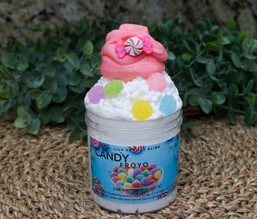 Crunchy Foam Slime Candy Froyo Slushie Slime Pink Glossy - Etsy