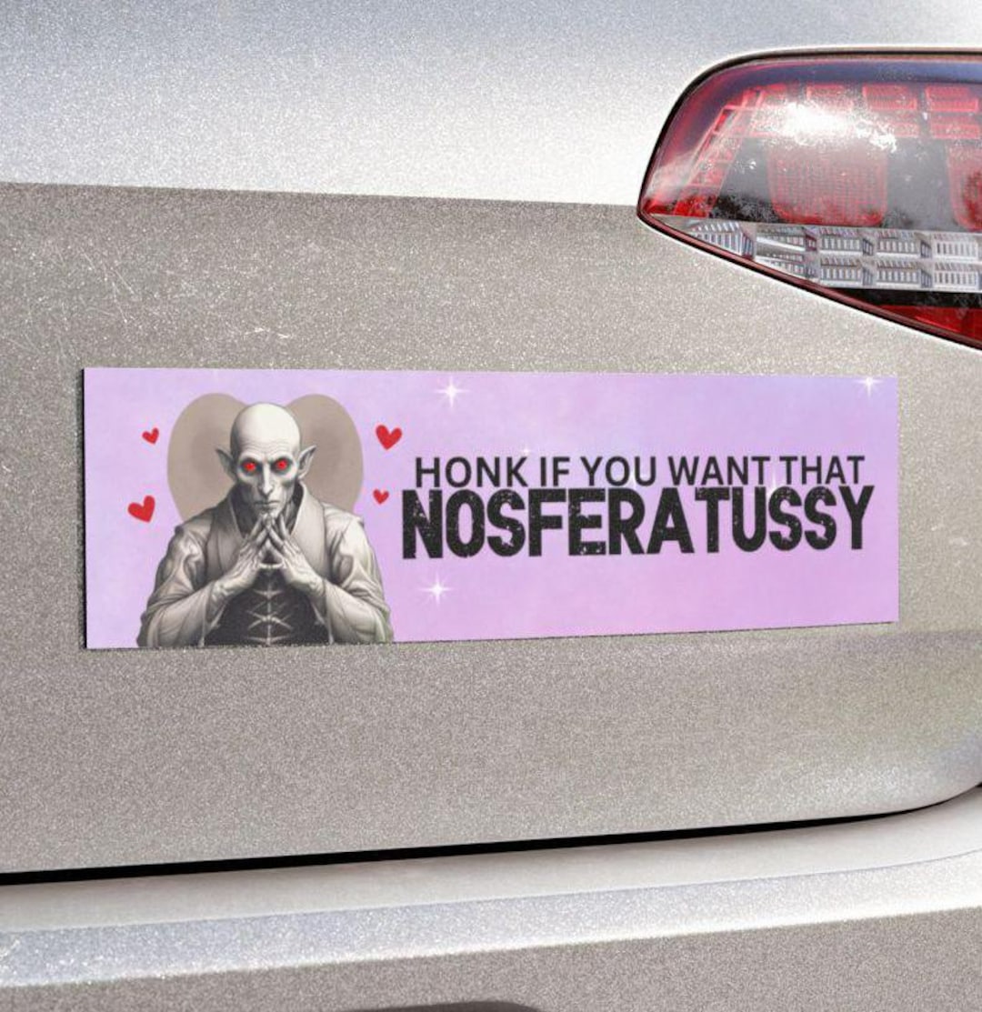 Nosferatu Love Car Magnet or Bumper Sticker, Funny Quote Magnetic Decal ...