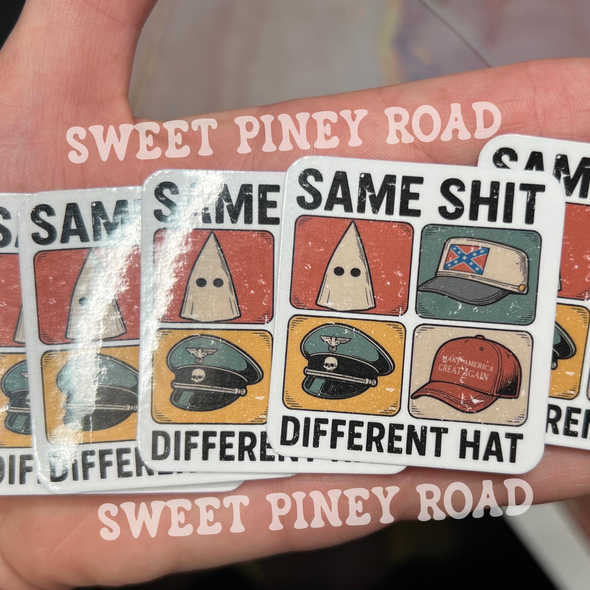 Same Shit Different Hat Sticker Pack, Anti Trump Political Stickers, 10 ...