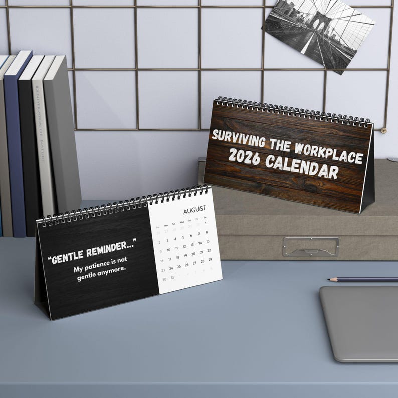 2026 Funny Corporate Desk Calendar, Passive Aggressive Office Quotes ...