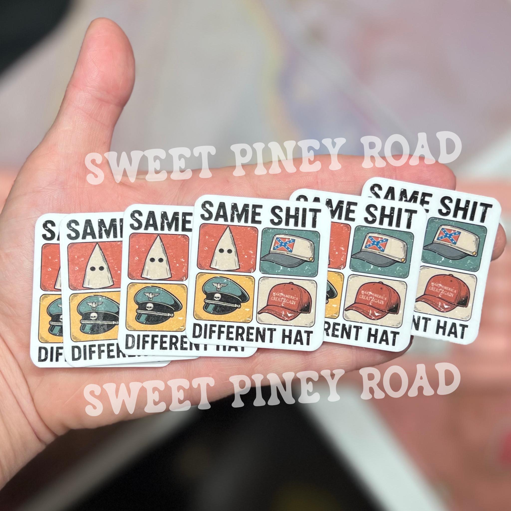 Same Shit Different Hat Sticker Pack, Anti Trump Political Stickers, 10 ...