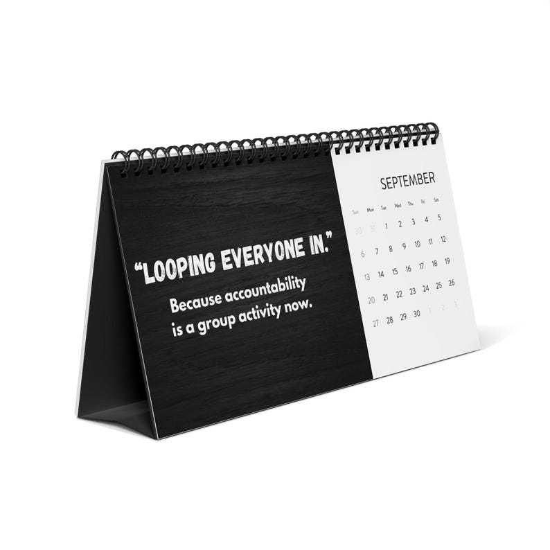 2026 Funny Corporate Desk Calendar, Passive Aggressive Office Quotes ...