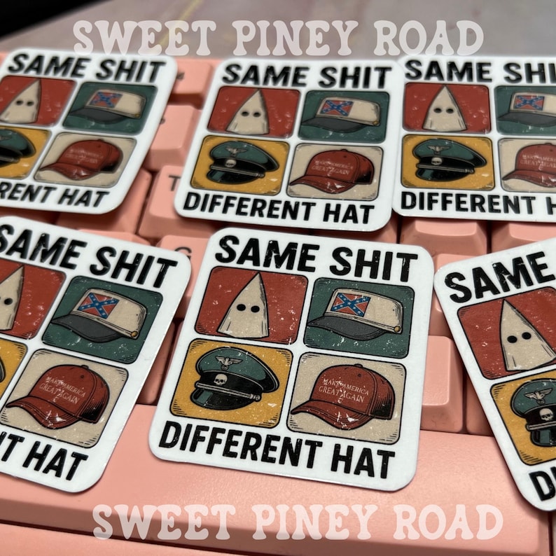 Same Shit Different Hat Sticker Pack, Anti Trump Political Stickers, 10 ...