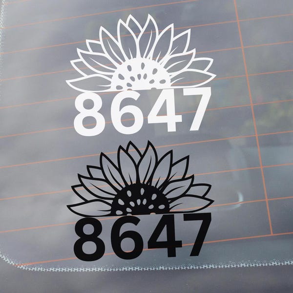 8647 Bumper Sticker - Etsy