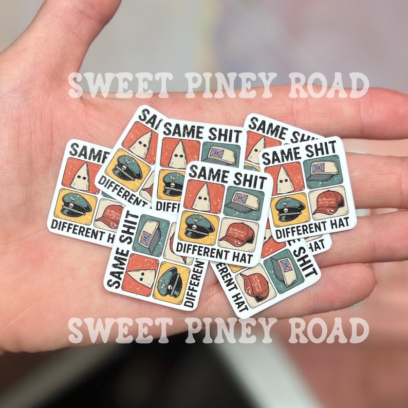Same Shit Different Hat Sticker Pack, Anti Trump Political Stickers, 10 ...