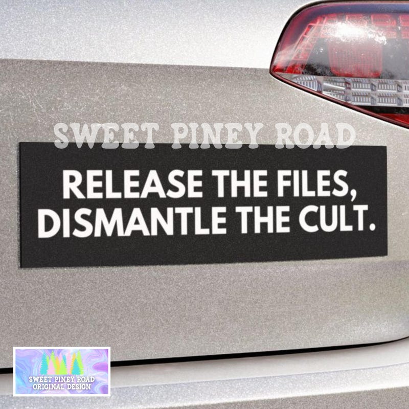Release epstein files bumper sticker - Etsy.de