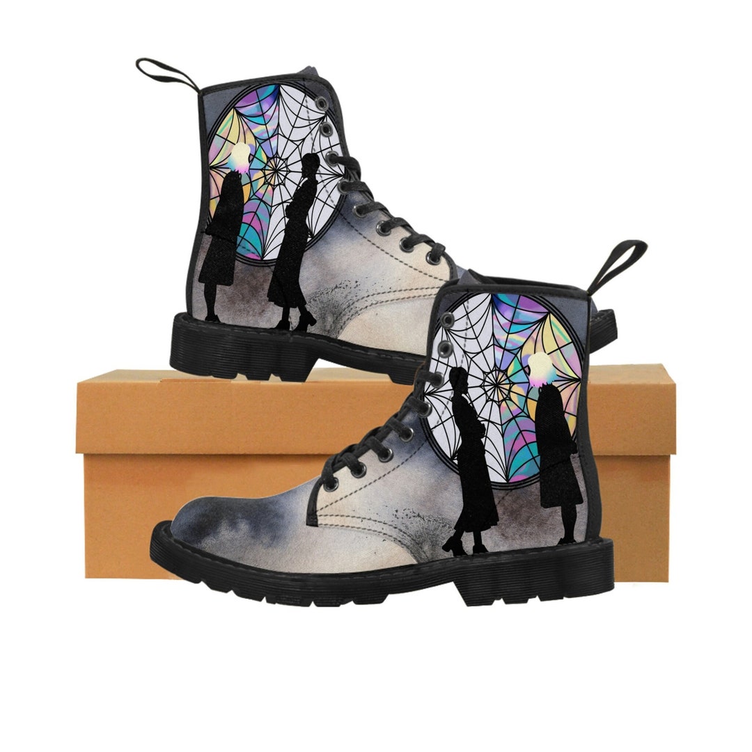 Wednesday Addams Boots Wednesday and Enid Walking Boots - Etsy